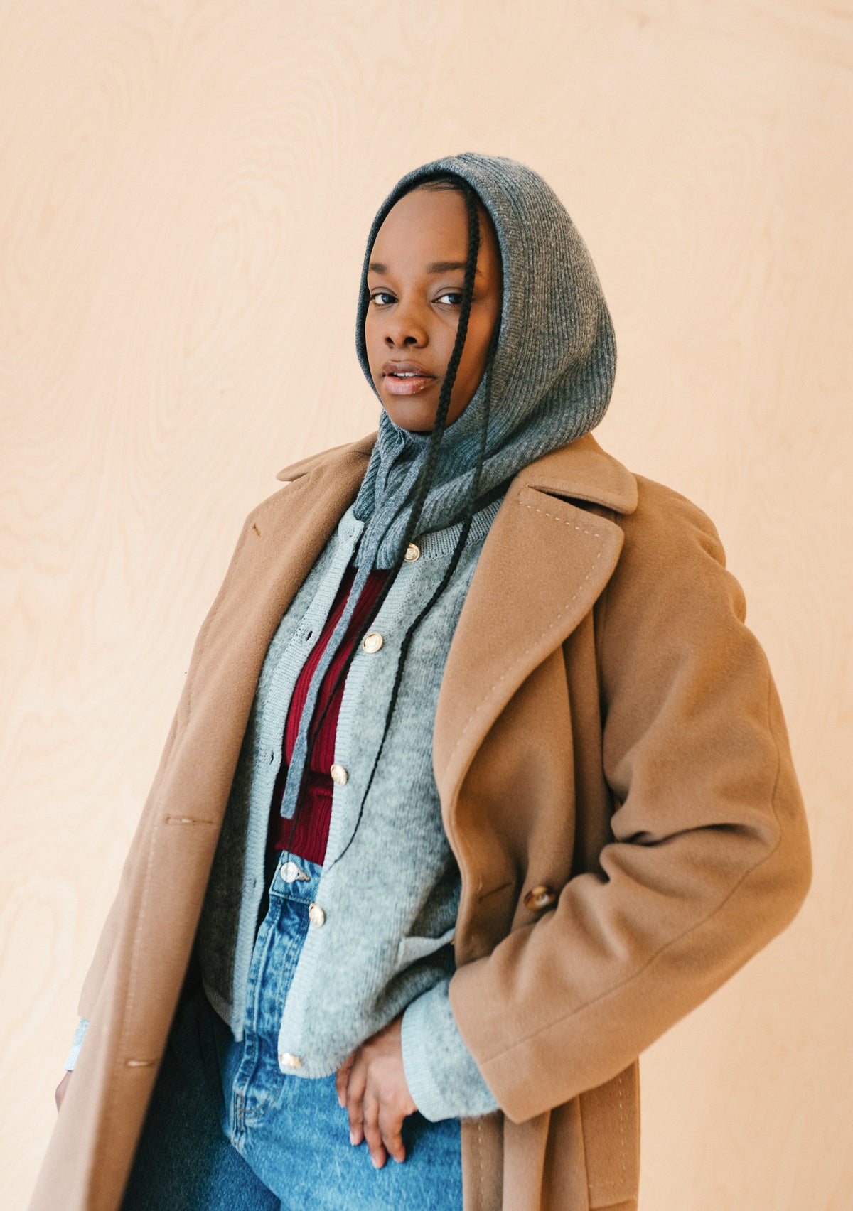 Merino Hood in Charcoal – TBCo