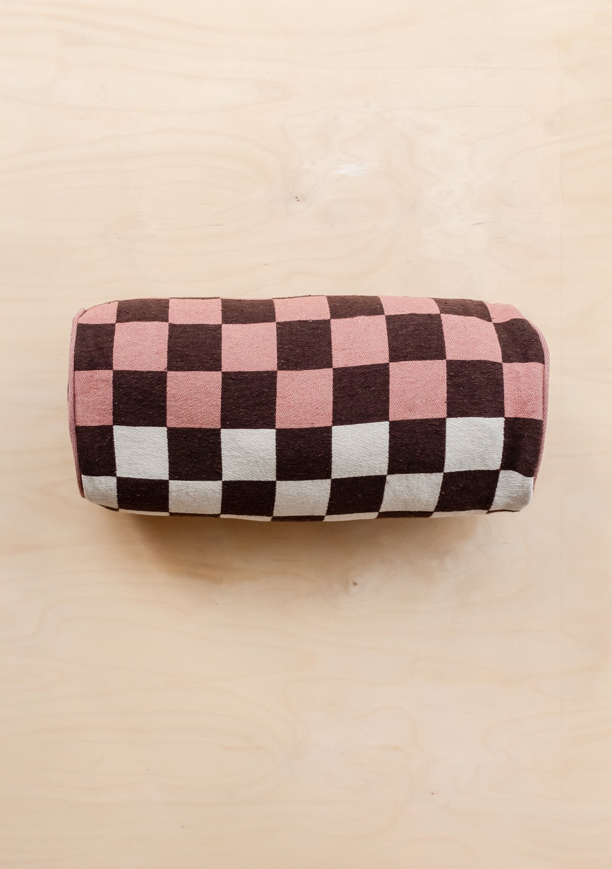 Cotton Cushion Cover in Reversible Bolster Checkerboard – TBCo
