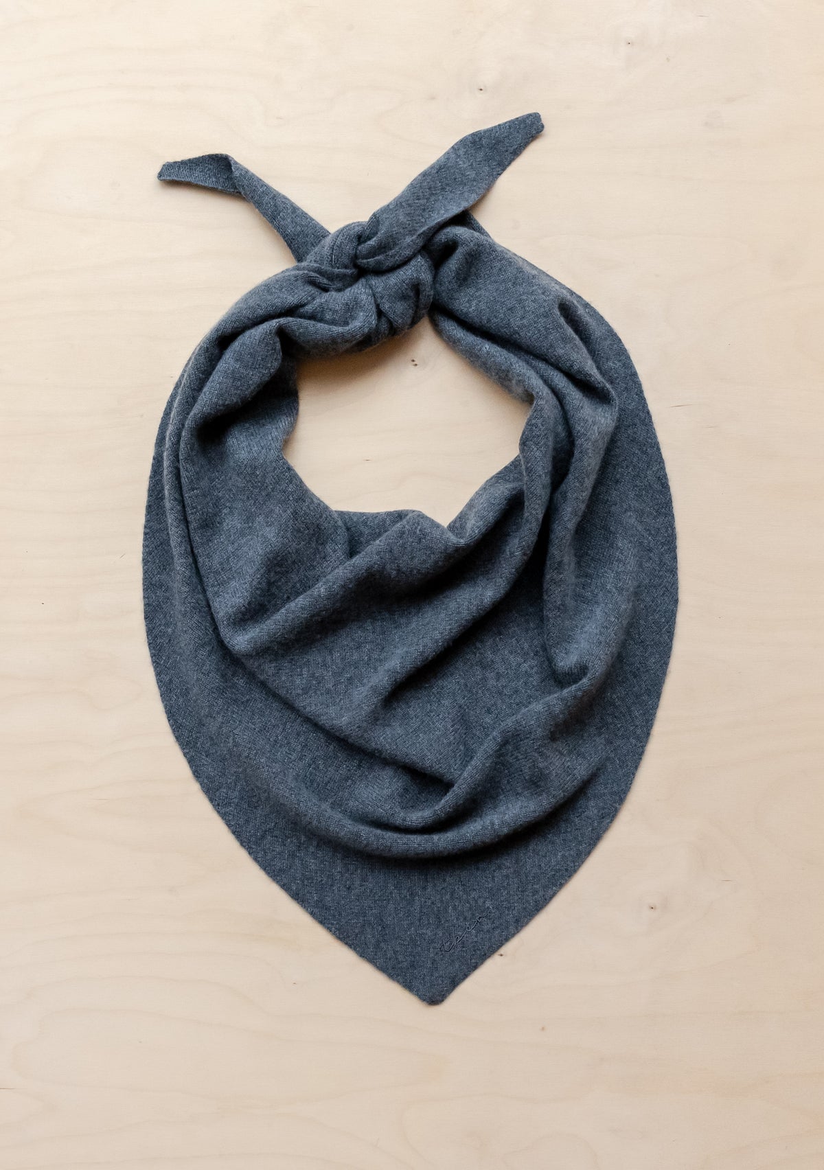 Large Merino Triangle Scarf in Charcoal – TBCo